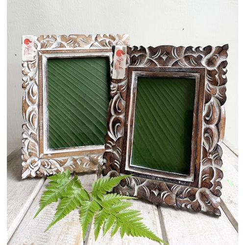 Jual Picture Frame / Pigura / Bingkai Foto Kayu Rustic Balinese Natural ...
