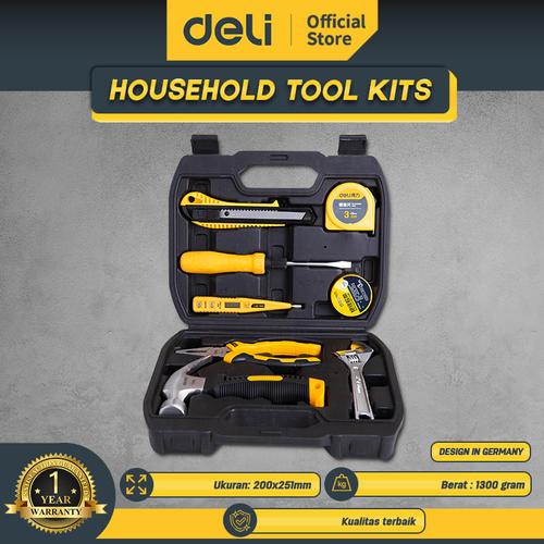 Promo Deli Household Tool Kits / Set Perkakas Pertukangan 8 pcs/set ...