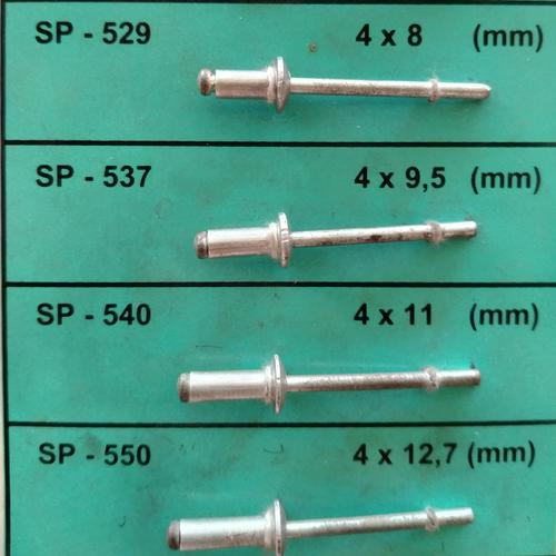 Jual PAKU RIVET SP 550 UKURAN 4X 12,7 ISI 10 PCS - Kab. Sukoharjo - BAUT SEJATI | Tokopedia