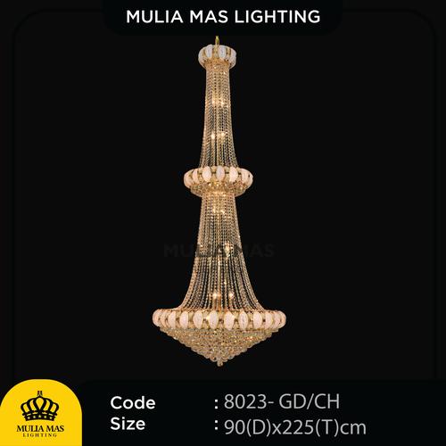 Jual Lampu Gantung Model Kristal List Daun Susun Ruangan 8023 - Muliamas - 8023-660 TK - Jakarta ...