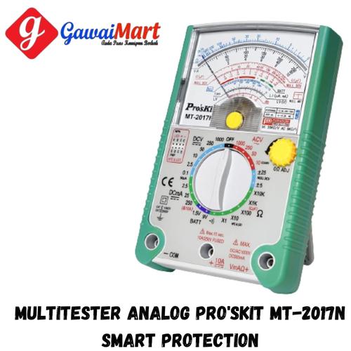 Jual MULTITESTER ANALOG PRO'SKIT MT-2017N SMART PROTECTION ORIGINAL ...