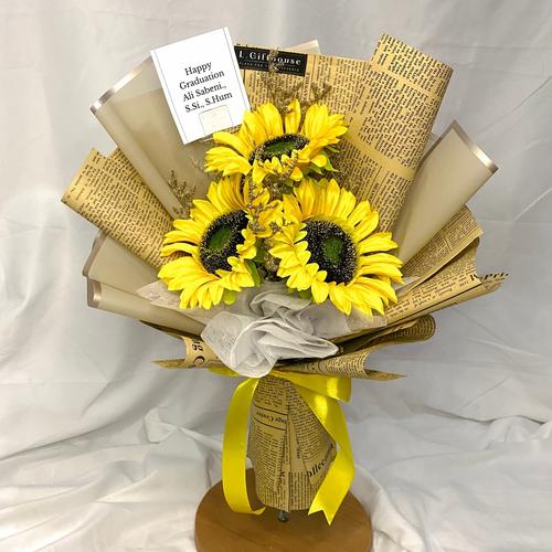 Jual Sunflower Bouquet Artificial | Buket Bunga Matahari | | Buket ...