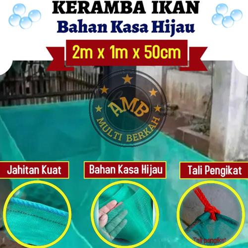 Jual Keramba Ikan Hapa Jaring Ikan Karamba Bahan Kasa Ukuran 2m x 1m x ...