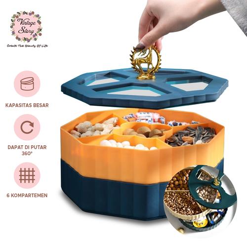 Jual Wadah Toples Lebaran Imlek Kue Kering Permen Snack Serbaguna 2 ...
