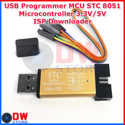Jual STC 51 Programmer Downloader USB ISP 8051 Microcontroller 3.3V-5V ...