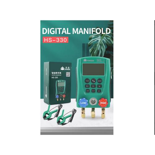 Jual HONGSEN HS-330 Refrigeration Vacuum Gauge Digital Mainfold HVAC ...