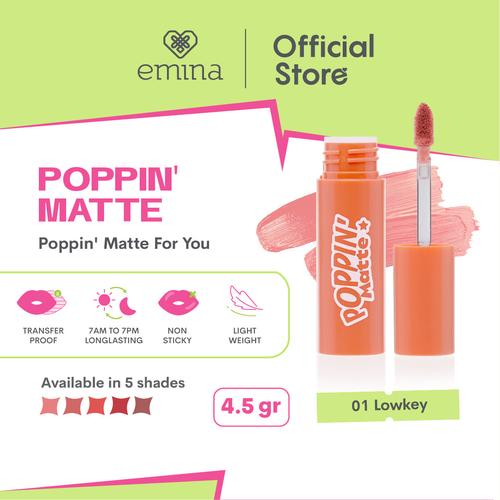 Jual Emina Poppin’ Matte 4.5 g - Lip Cream Matte Ringan, Long-lasting ...