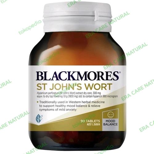 Jual Blackmores St Johns Wort Mood Support Kecemasan & Suasana Hati 90 ...