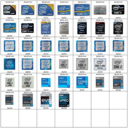 Jual Stiker Sticker Logo Core i7 Intel Inside - 5, D - Kab. Karawang ...