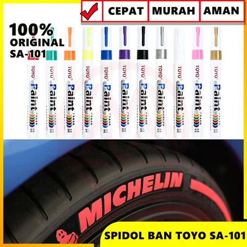 Jual Spidol Ban Toyo Paint Marker Permanent Original Karet CarTyre Anti ...