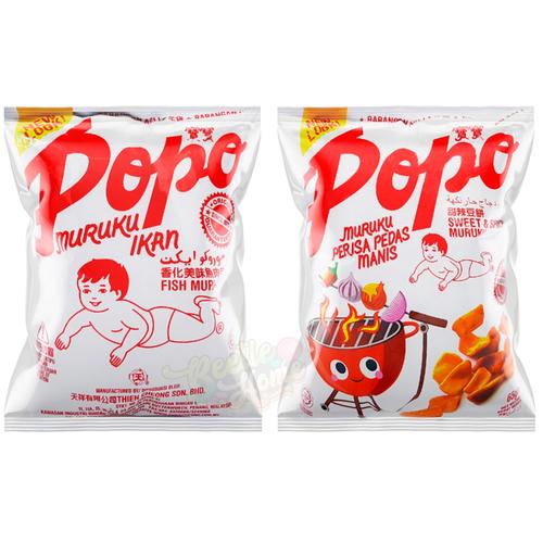 Jual Popo Muruku Ikan Fish Snack Popo Original / Sweet Spicy Popo Otak ...
