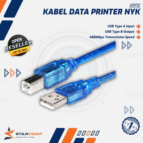 Jual Kabel USB Printer NYK 1,5M 3M 5M - 5m - Kab. Sleman - StarComp ...