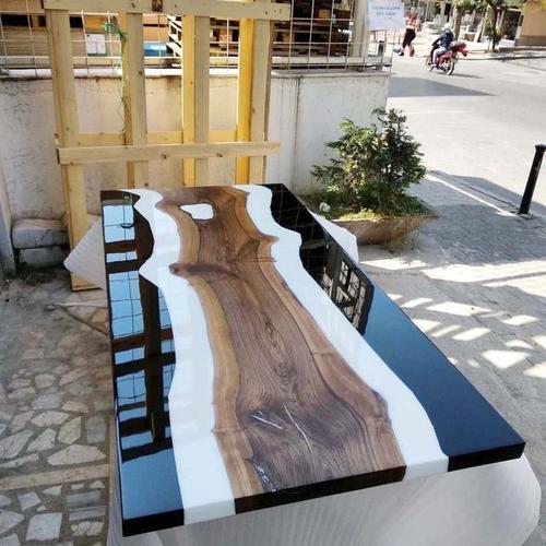 Jual meja makan resin kayu jati motif panjang 2 meter - Kab. Jepara ...