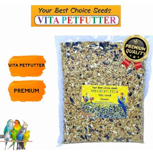 Jual VITA PET PREMIUM Mix Seed Makanan Burung Lovebird Conure Falk 1 Kg ...