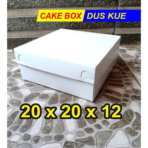 Jual Dus 20x20x12 cm / Dus 20x20 / kotak box / Dus kue/box /kotak nasi ...
