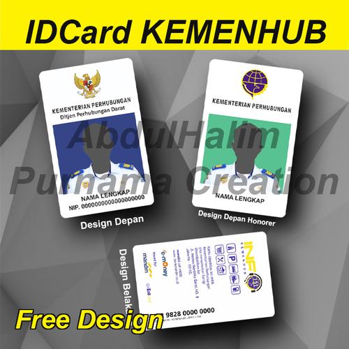 Jual ID Card IDcard Kemenhub Kementerian Perhubungan FREE DESIGN ...