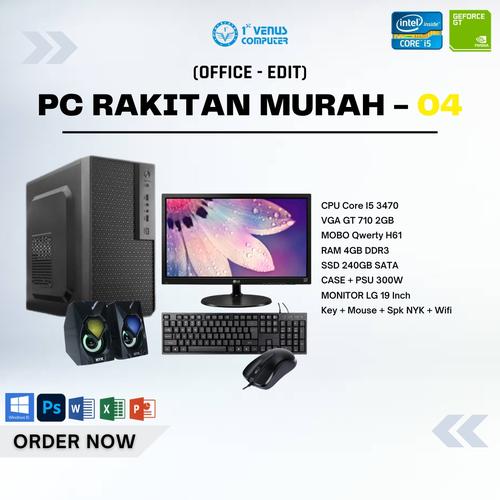 Jual PC RAKITAN KOMPUTER MURAH QWERTY - 04 (OFFICE - EDIT) - Kota ...