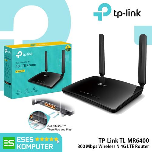 Promo Router TP-Link TL-MR6400 3G/4G 300Mbps Wireless N 4G LTE Router ...