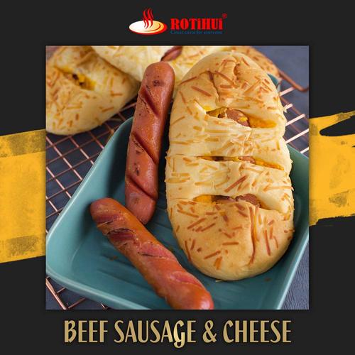Promo BEEF SAUSAGE CHEESE ROTI SOSIS SAPI KEJU ROTIHUI ISI 10PCS ...