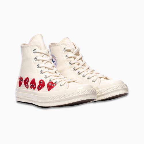 Jual Converse 70s Hi x CDG Multi Heart White (Original 100%) - 44 - Kab ...