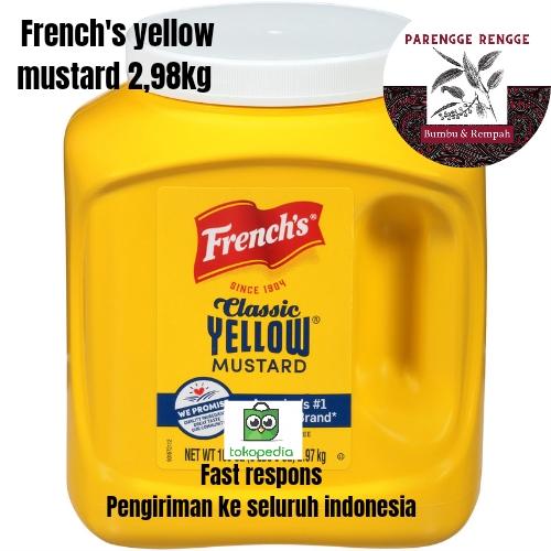 Jual french's classic yellow mustard 2,98kg / yellow mustard paste ...