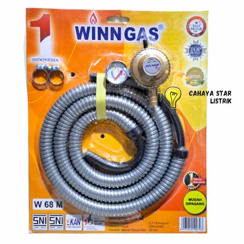 Jual SELANG REGULATOR GAS LPG WINN GAS WINGAS W 68 M SNI MURAH - Kota ...