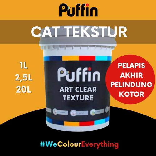 Jual Cat Topcoat Pelapis Tekstur Puffin Art Clear Texture - Jakarta ...