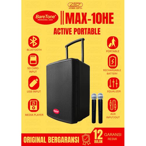 Jual Baretone MAX 10 HE Speaker bluetoot Portable Wireless 10 Inch 100 ...