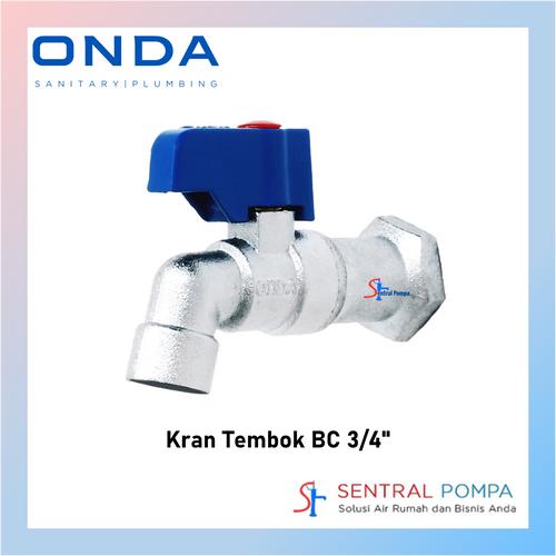 Jual Kran ONDA BC 3/4" Keran Air Bibcock Tembok Taman Palang BC 3/4 ...
