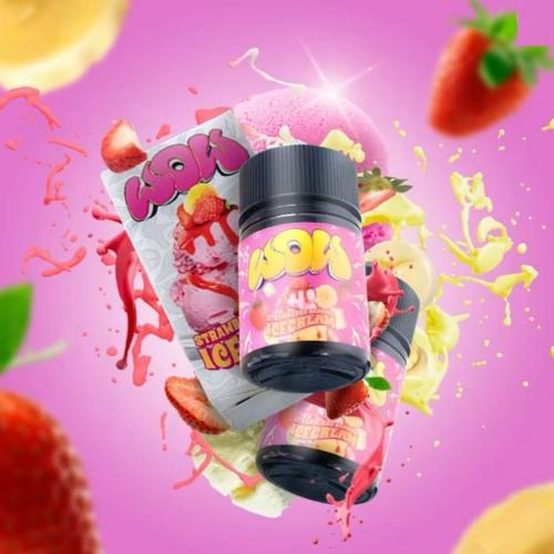 Jual Wow Strawberry Banana Ice Cream 60ML by Blackjack / Liquid WOW ...