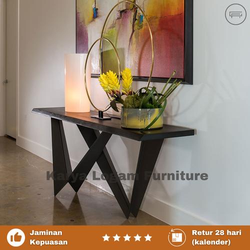 Jual Console Table Modern Minimalis - Meja Konsol Unik Kaki Besi Top ...