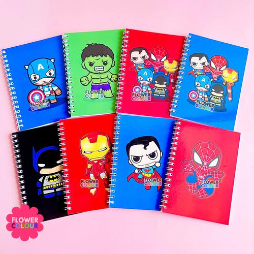 Jual BUKU NOTES SUPERHERO | NOTEBOOK SPIDERMAN IRON MAN CAPTAIN AMERICA ...