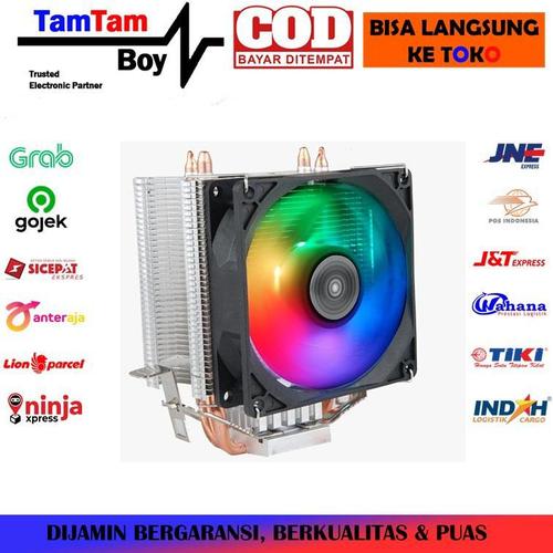 Jual Heatsink Cooler Fan HSF Alseye AM-90 AM90 2 Heat Pipes Intel AMD ...