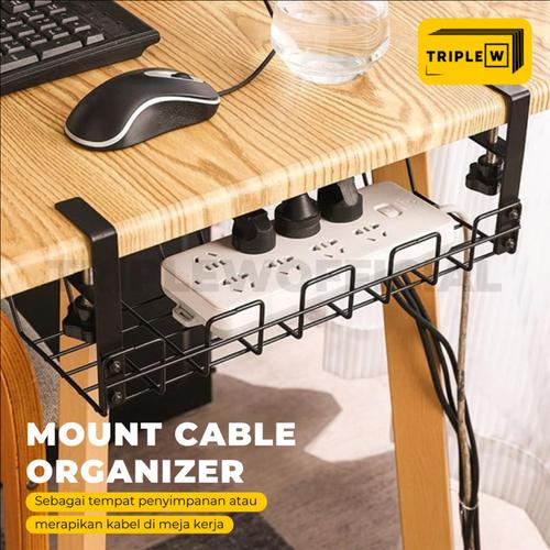 Jual Triple W Under Desk Mount Cable Organizer Socket Perapih Kabel ...