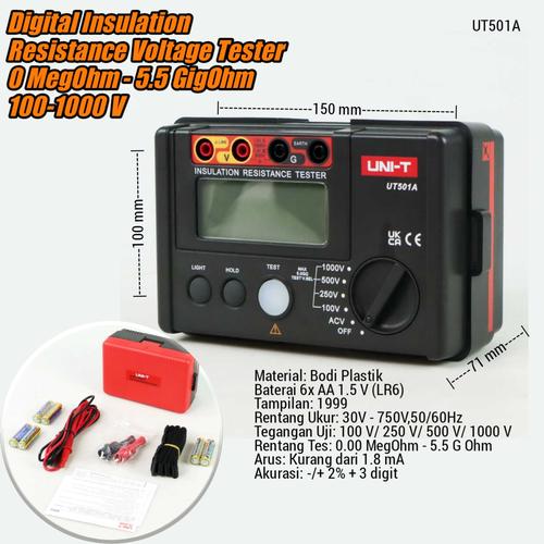 Jual Megger Megohmeter Alat Ukur Resistansi Grounding Listrik Digital ...