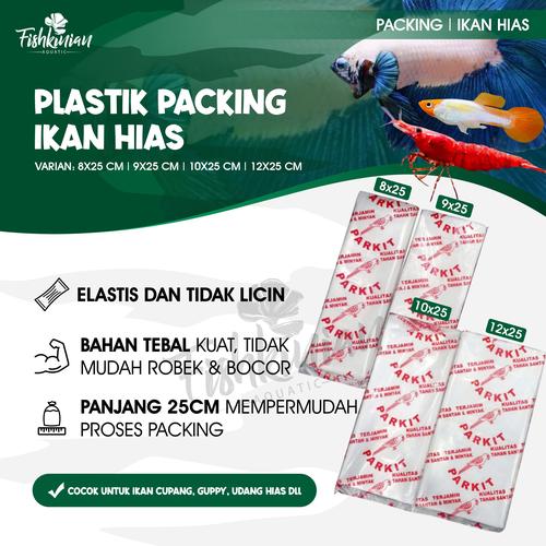 Promo PLASTIK PACKING IKAN HIAS CUPANG GUPPY 8X25 9X25 10X25 12X25 ...