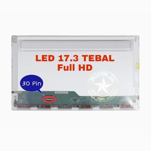 Jual Layar LED LCD Laptop 17.3 Standard Tebal 30 Pin Full HD (1920×1080 ...