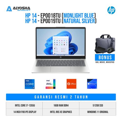 Jual HP 14-EP0018TU / EP0019TU | i7-1355U 16GB 512GB FHD IPS OHS2021 ...