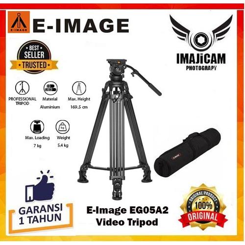 Jual E-Image EG05A2 Two-Stage Aluminum Tripod with GH05 Head - Jakarta ...