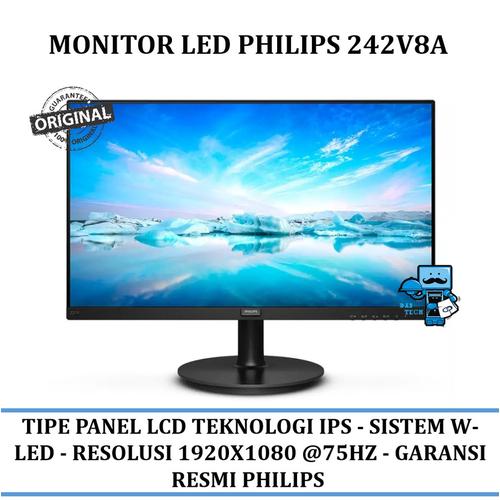 Promo Monitor Philips 242V8A 75Hz - Garansi Resmi Philips Cicil 0% 3x ...