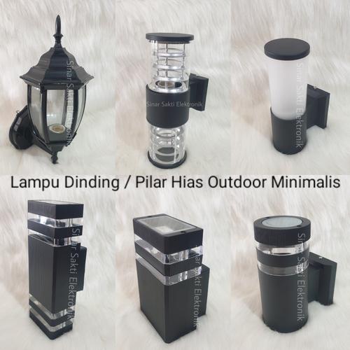 Jual Lampu dinding / lampu dekor hias outdoor minimalis modern rumah ...