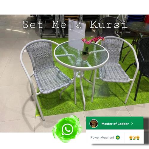 Jual Soleil Krisbow Meja Kursi Teras Outdoor Wicker Coffe Table Chair ...