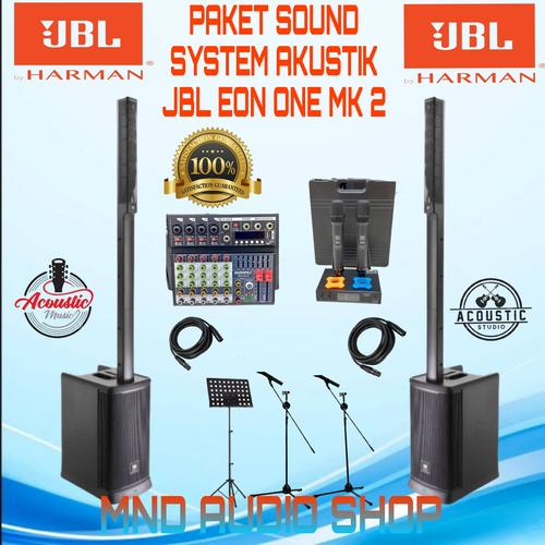 Jual PAKET SOUND SYSTEM SPEAKER AKUSTIK JBL EON ENO MK2 + MIXER AUDIO ...