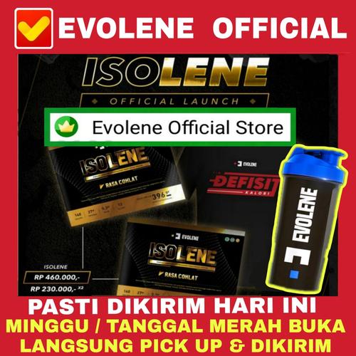 Promo 2 BOX ISOLENE WHEY ISOLATE PROTEIN EVOLENE 396 GR SUSU FITNESS ...