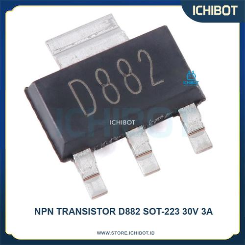 Jual Transistor NPN D882 SOT-223 30V 3A SMD - Kab. Sleman - ICHIBOT ...