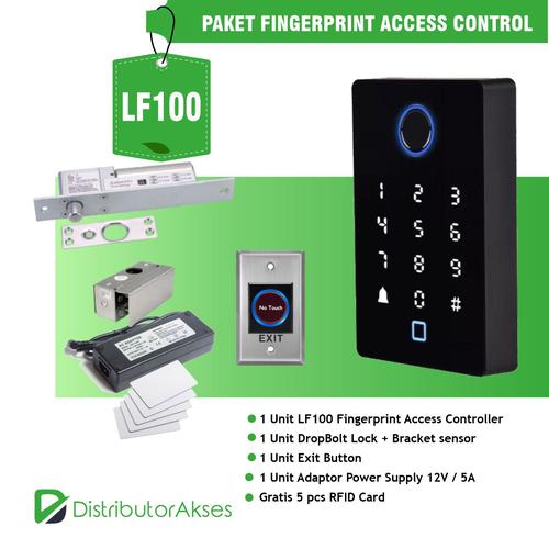 Jual Paket Akses Door LF100 Fingerprint Access Control RFID Dropbolt ...