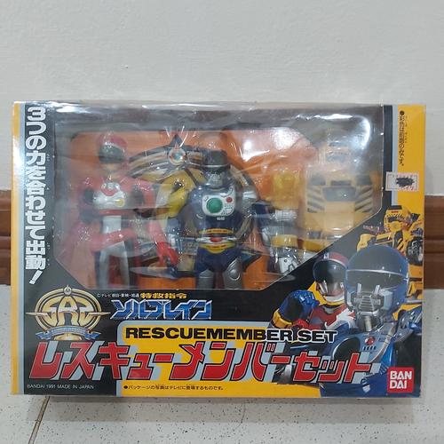 Jual Bandai 1991 Soft Vynil Solbrain Sol brain Rescue Member Set - Kota ...