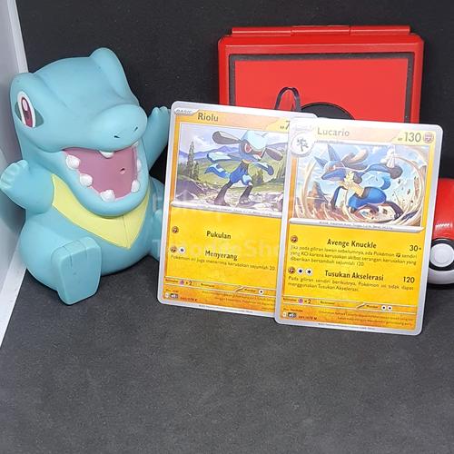 Jual Pokemon Indonesia Riolu (040), Lucario (041) SV1S - Kab. Kudus - TotodileShop | Tokopedia