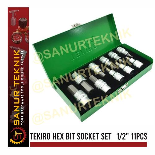 Jual TEKIRO HEX BIT SOCKET SET / Kunci Sock L set 1/2" 11 PCS 11PC 11 PCS - Kota Surabaya ...