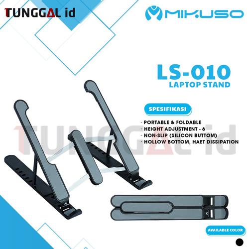 Jual Mikuso LS-010 Laptop Stand Portable Foldable Anti Slip Stand ...